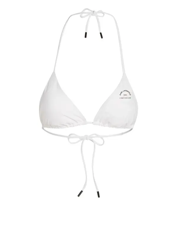 Karl Lagerfeld Rue St-guillaume Bikini Top - White
