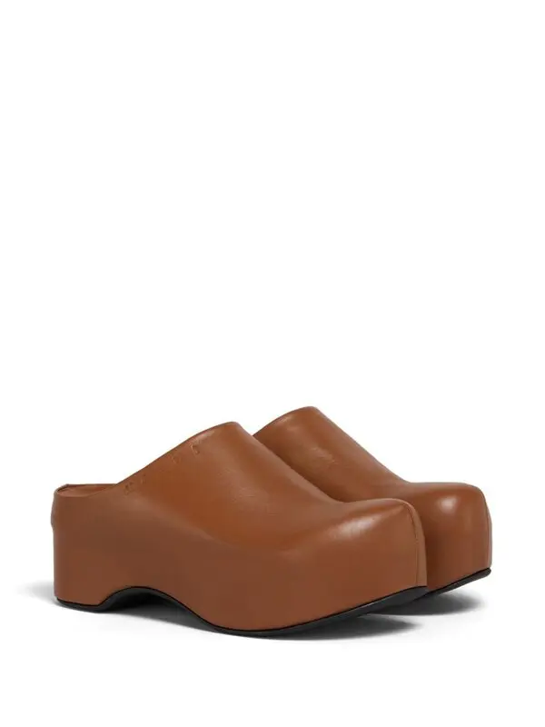Marni Platform Clogs - Brown