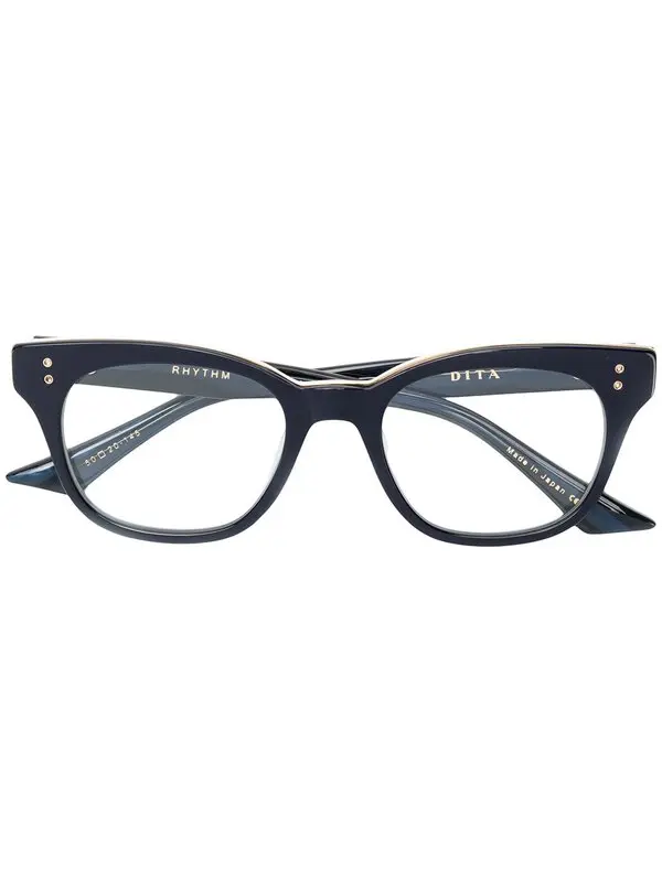 Dita Square Frame Glasses - Blue