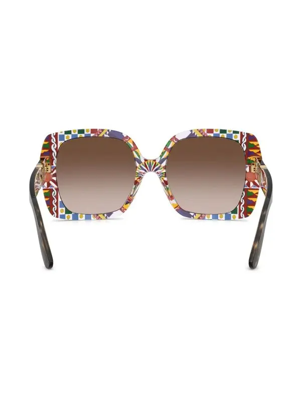 Dolce & Gabbana Tortoiseshell Square Frame Sunglasses