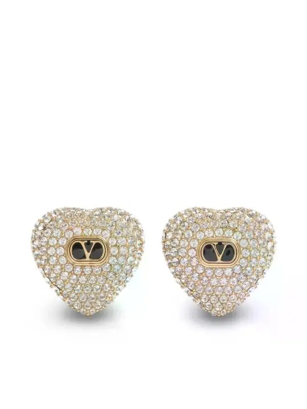 Valentino Garavani Coeur Royal Clip-on Earrings - Gold