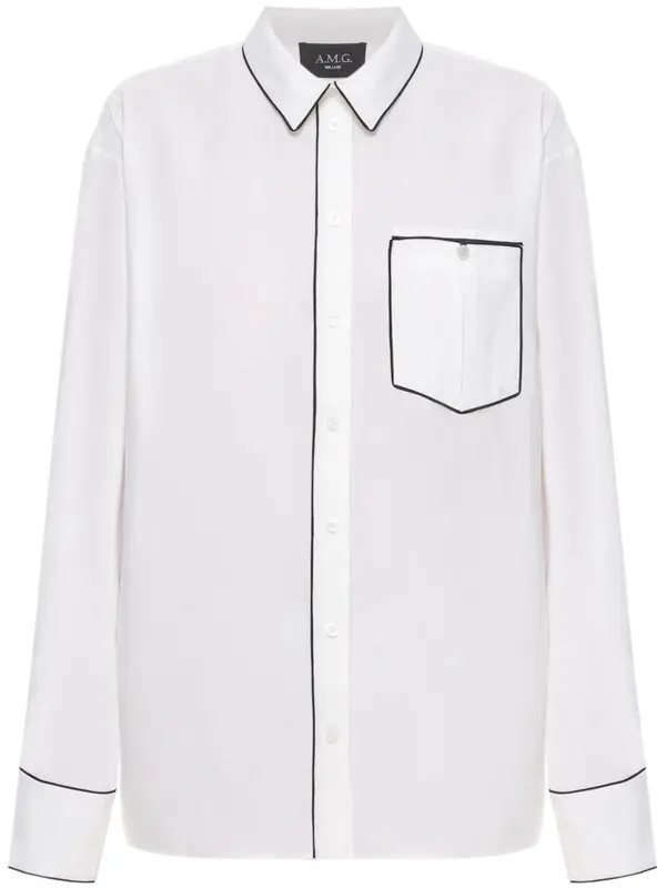 A.M.G. Piped-trim Shirt
