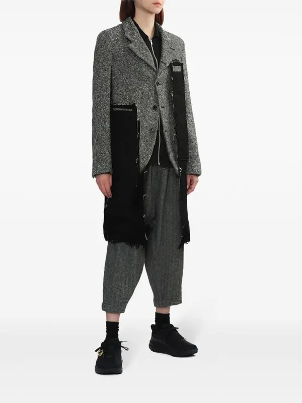 BLACK COMME DES GARÇONS Tweed Panelled Blazer