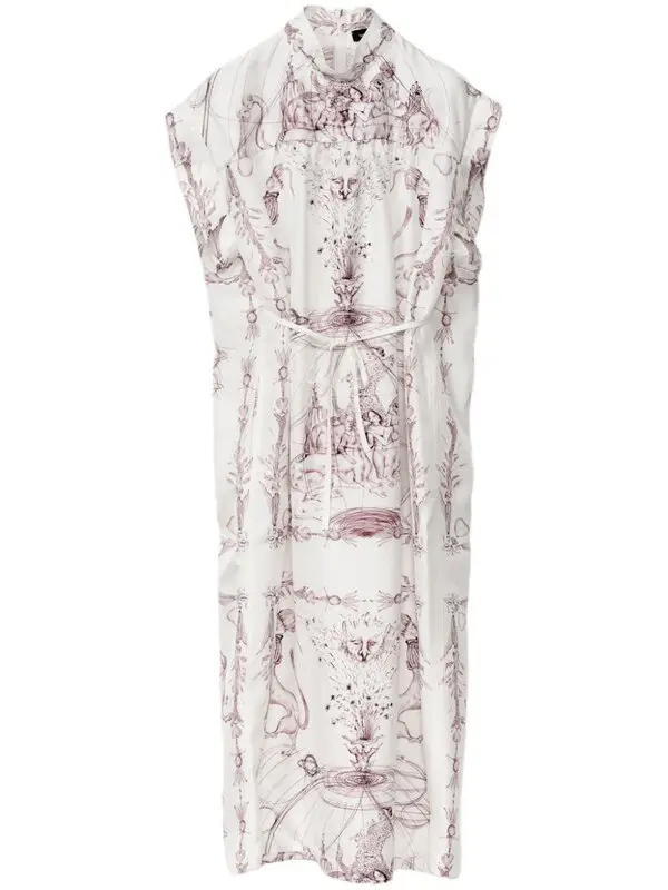 Fabiana Filippi Printed Silk Dress