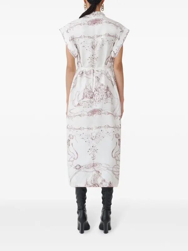 Fabiana Filippi Printed Silk Dress