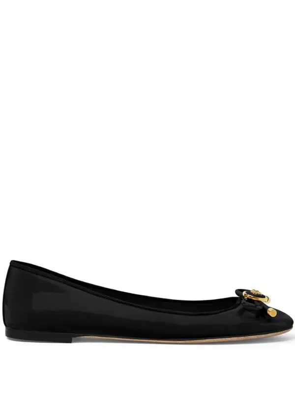 Versace Opera Bow Ballet Flats