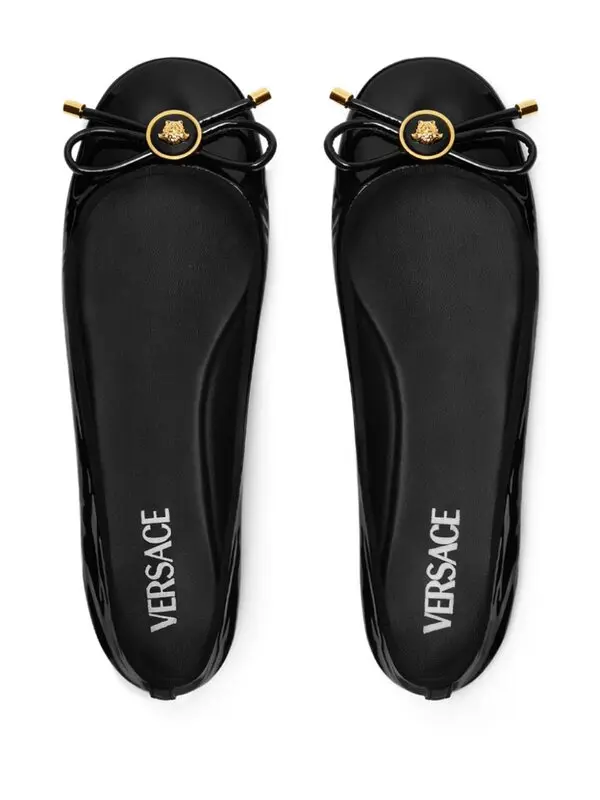 Versace Opera Bow Ballet Flats