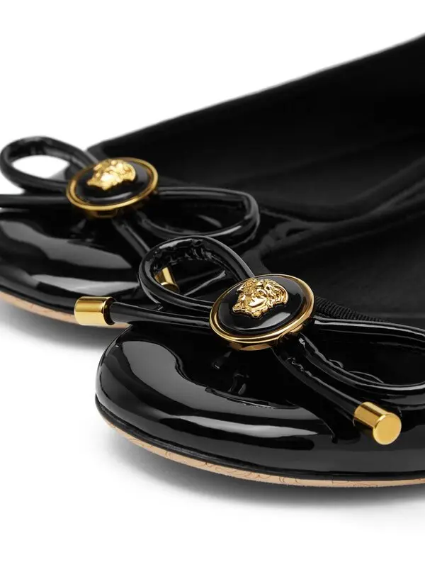 Versace Opera Bow Ballet Flats