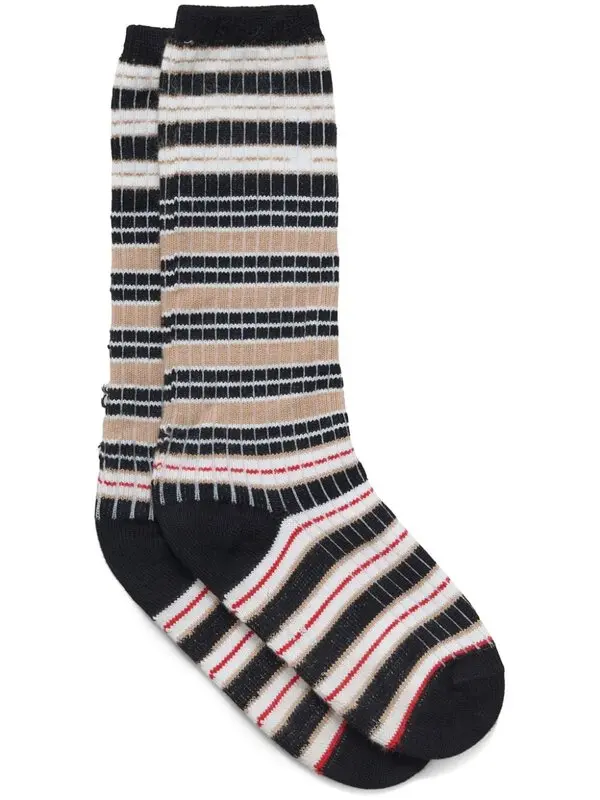 Marni Striped Ankle Socks - Neutrals