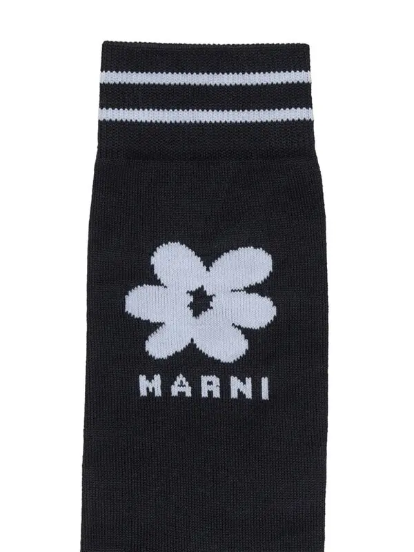 Marni Logo-jacquard Striped Socks