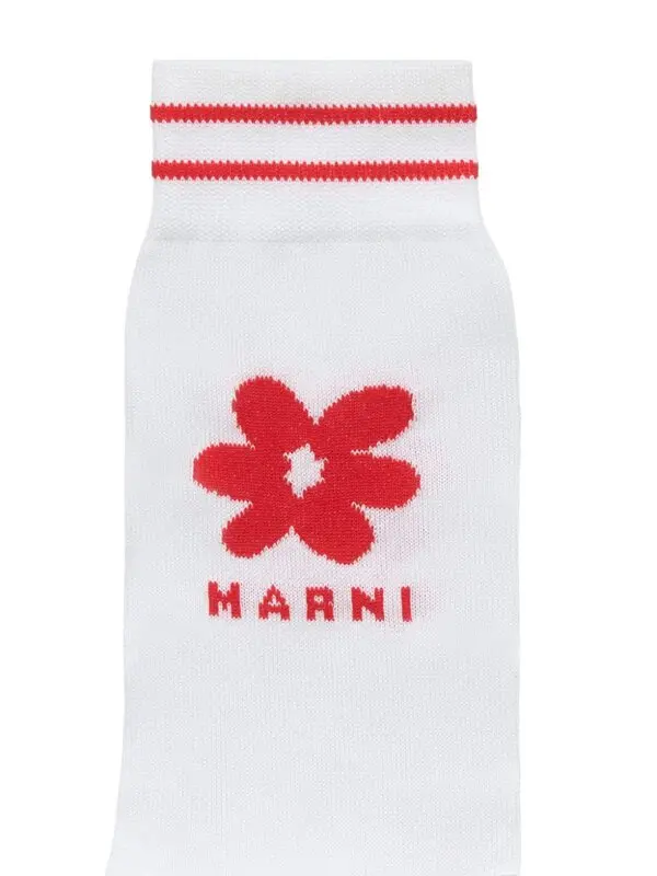 Marni Logo Jacquard Striped Socks