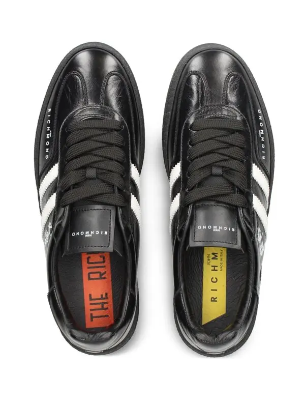 John Richmond Logo Stamp Low-top Sneakers - Black