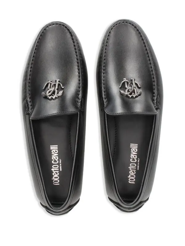Roberto Cavalli Mirror Loafers - Black