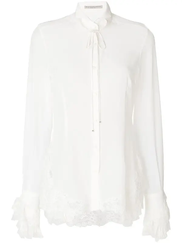 Ermanno Scervino Lace Frill Blouse