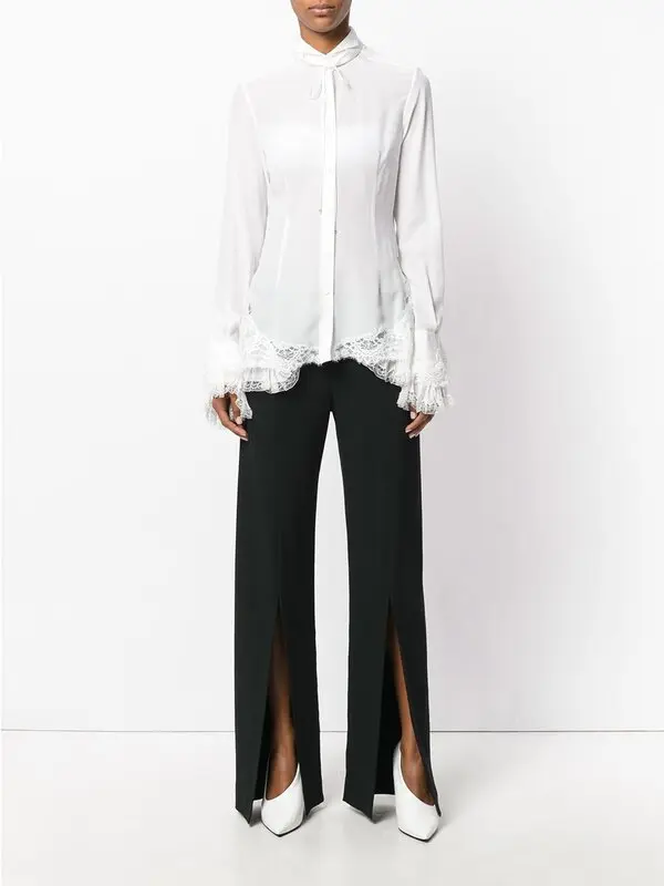 Ermanno Scervino Lace Frill Blouse