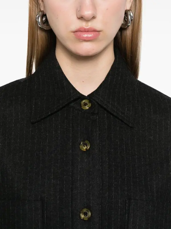 LE SULLY STUDIO Pinstriped Overshirt