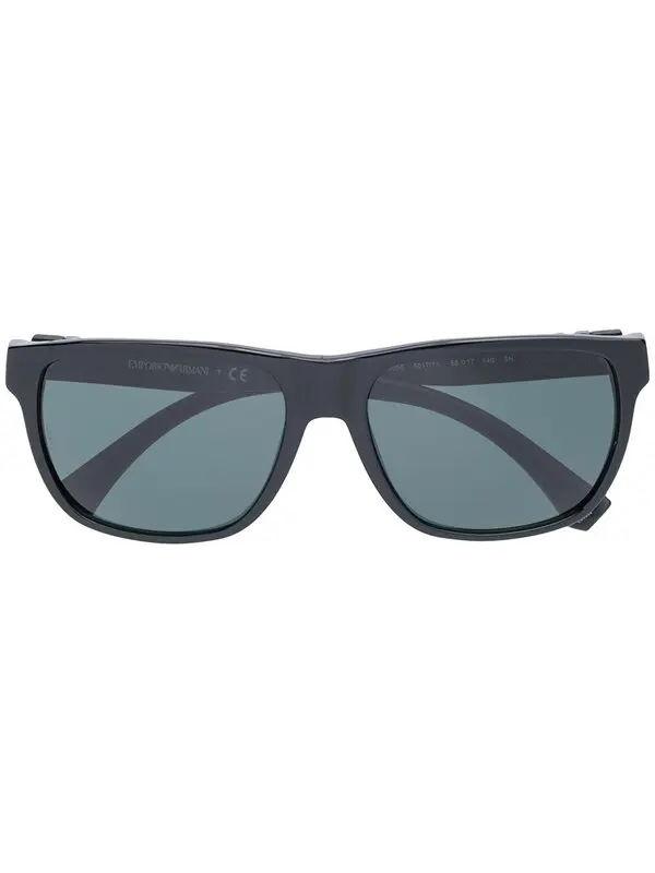 Emporio Armani Square Frame Tinted Sunglasses - Black