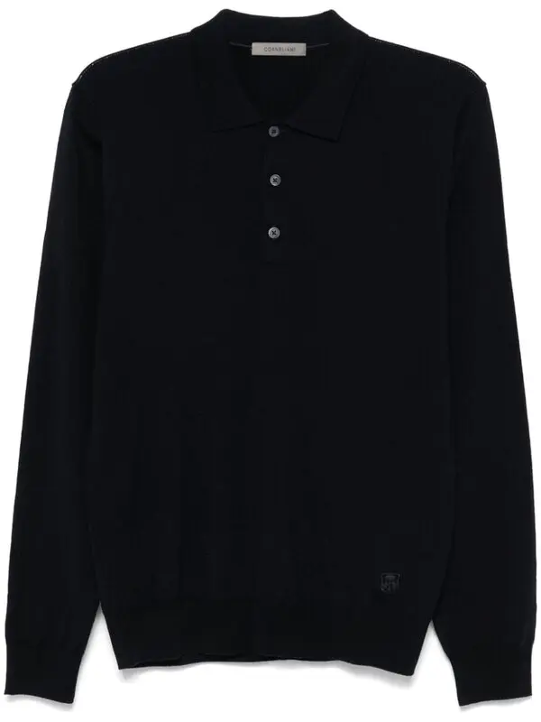 Corneliani Virgin Wool Polo Shirt