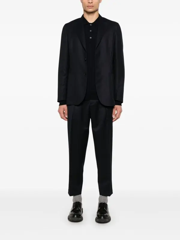 Corneliani Virgin Wool Polo Shirt