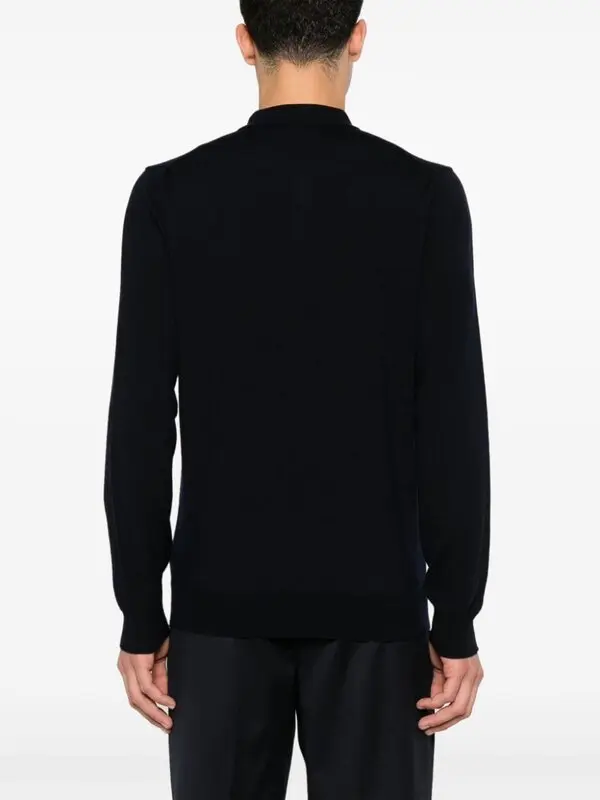 Corneliani Virgin Wool Polo Shirt