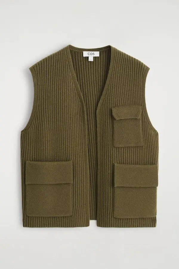 Cos Ribbed Merino Wool Utility Tank