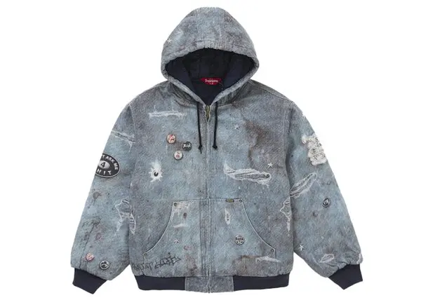 Supreme Hjr Trompe L'oeil Hooded Work Jacket