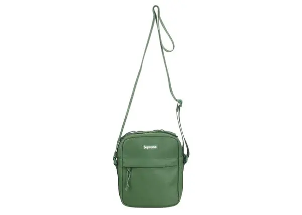 Supreme Leather Shoulder Bag - Green