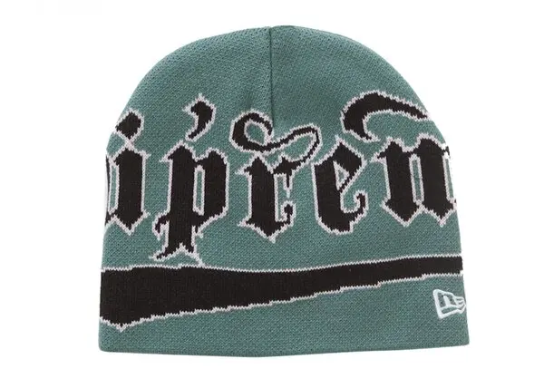 Supreme New Era Accent Beanie - Green