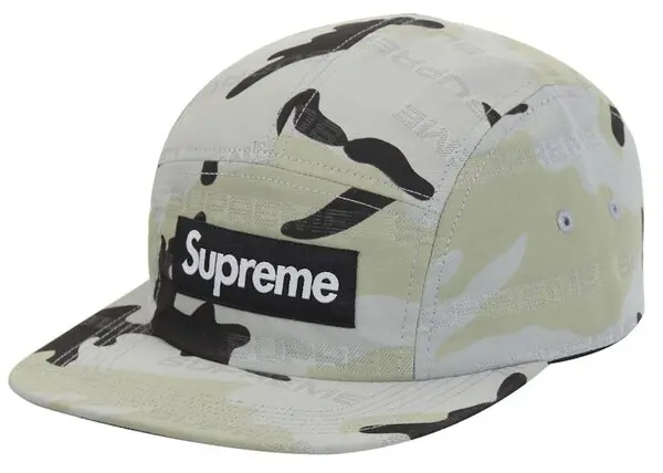 Supreme Reflective Jacquard Camp Cap - Arctic Woodland Camo