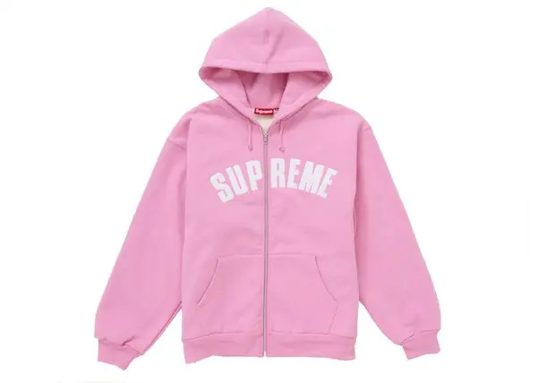 Supreme Arc Thermal Zip-up Hoodie - Pink