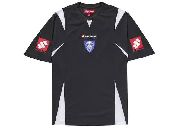 Supreme Crest Soccer Jersey - Black