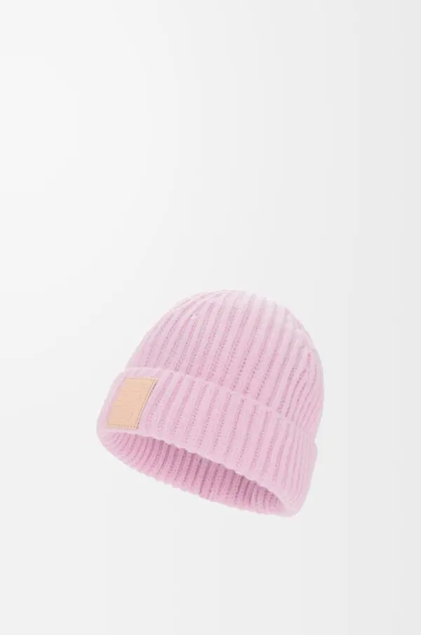 Loewe Beanie In Cashmere - Light Pink