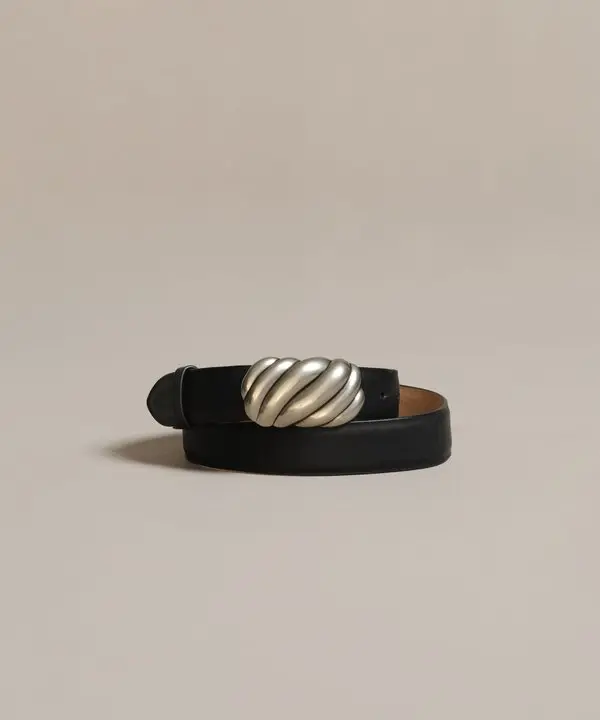 Jenni Kayne Leather Jules Belt - Silver