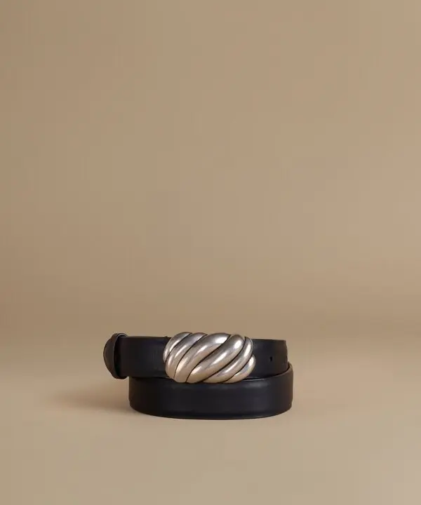 Jenni Kayne Leather Jules Belt - Silver