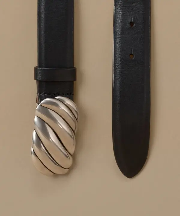 Jenni Kayne Leather Jules Belt - Silver