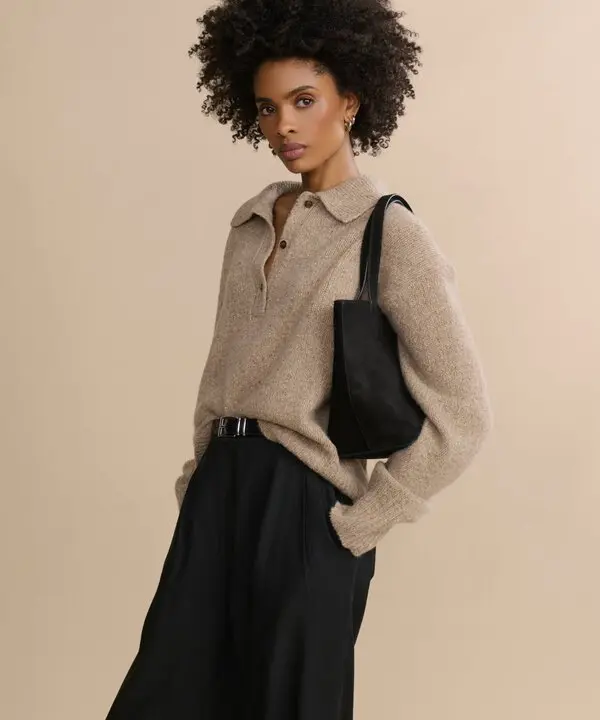 Jenni Kayne Wool Jones Trouser - Black