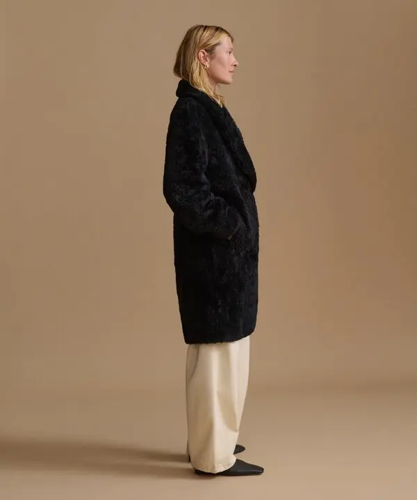 Jenni Kayne Long Shearling Yves Shawl Coat