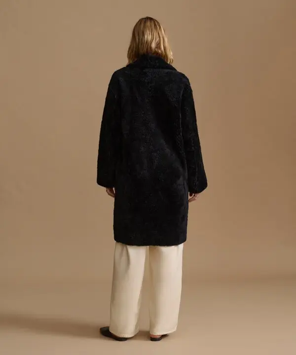 Jenni Kayne Long Shearling Yves Shawl Coat