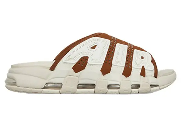Nike Air More Uptempo Slide - Light British Tan/light Orewood Brown/clear