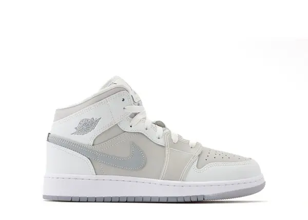 JORDAN 1 Mid Se Sneakers - Summit White/metallic Silver