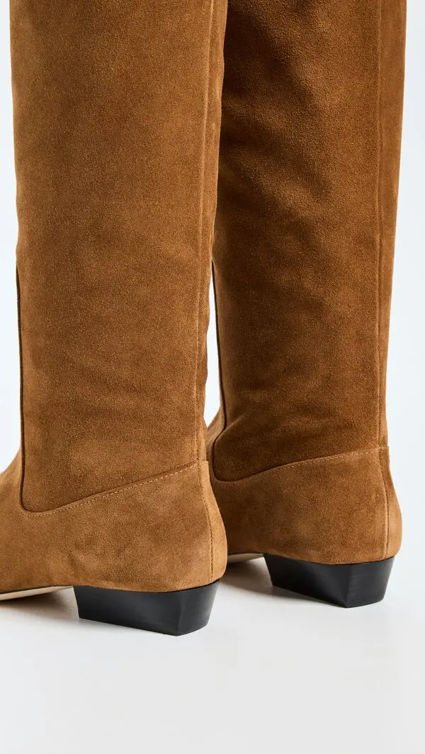 Staud Wally Flat Boots - Tan