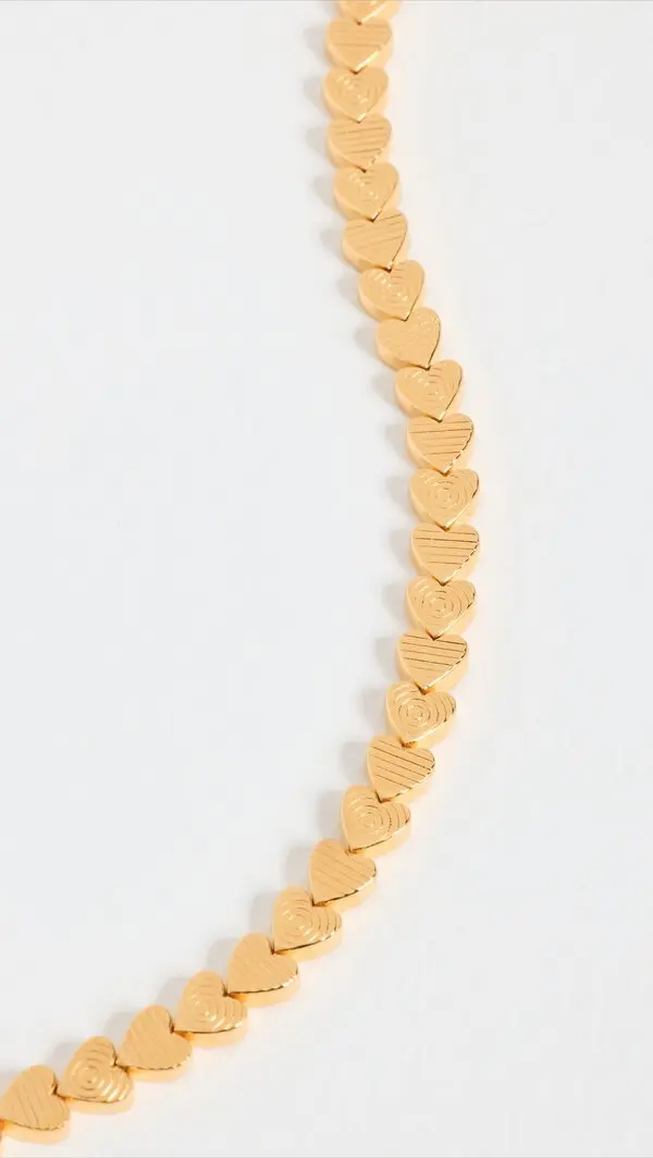GWEN BELOTI Heart Etched Link Bracelet