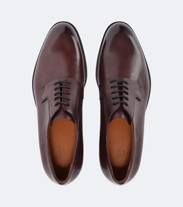 Zegna Leather Derby Shoes