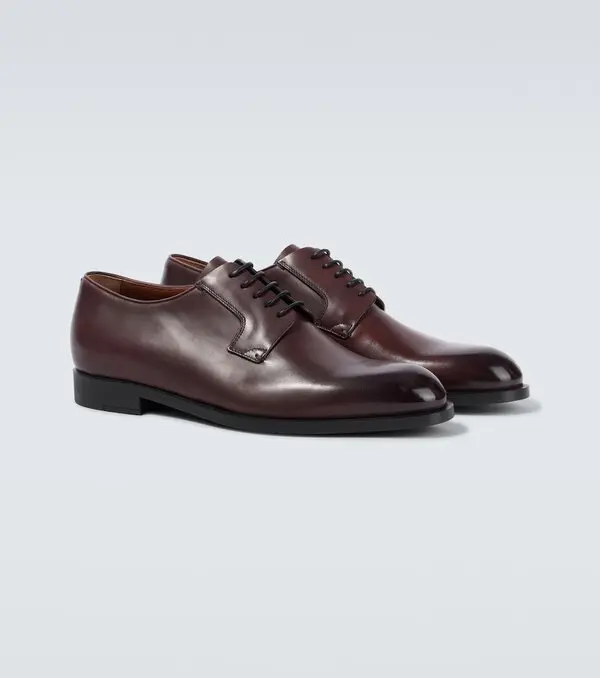 Zegna Leather Derby Shoes