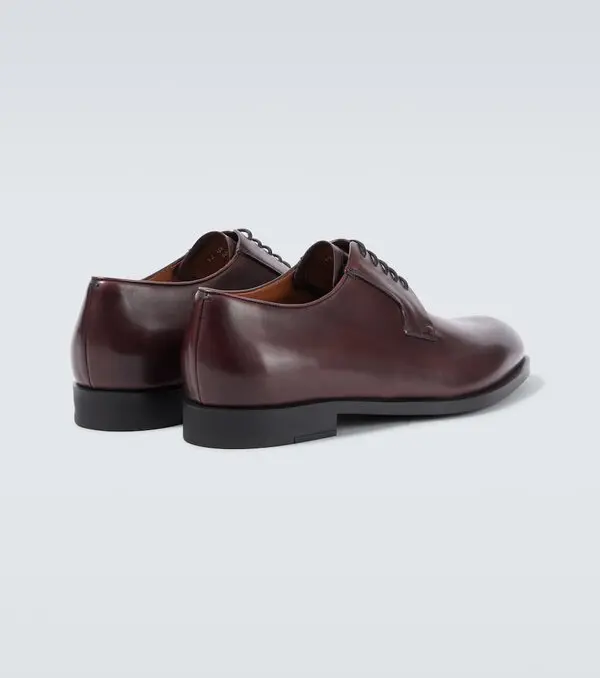 Zegna Leather Derby Shoes