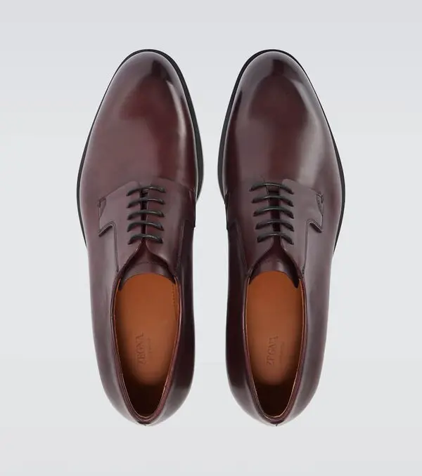 Zegna Leather Derby Shoes