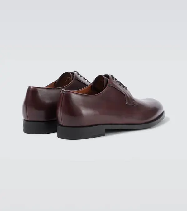 Zegna Leather Derby Shoes