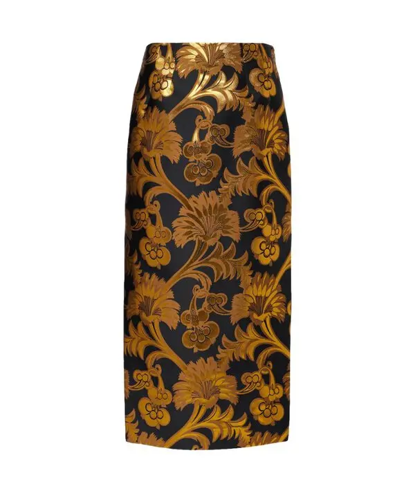 Etro Lamé Maxi Skirt