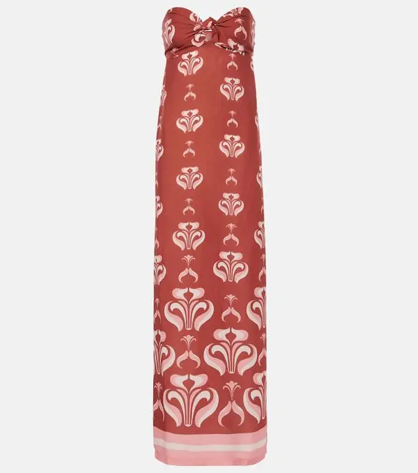 ADRIANA DEGREAS Unique Maxi Dress - Pink