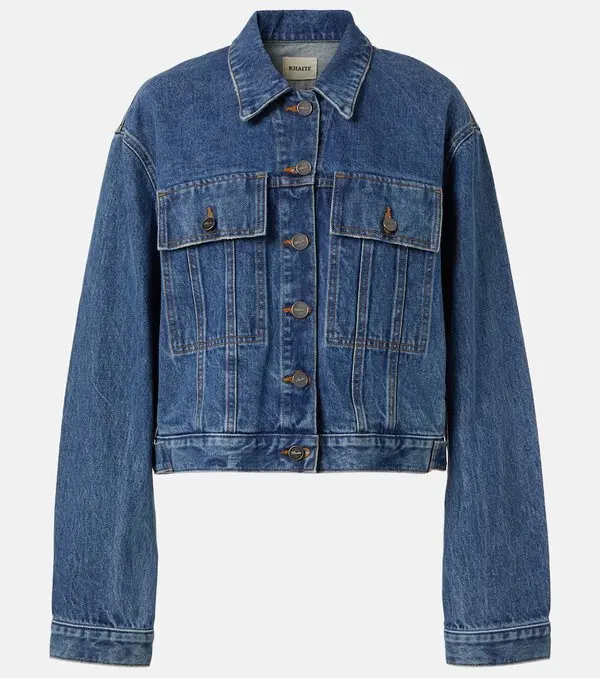 Khaite Saunder Denim Jacket - Blue